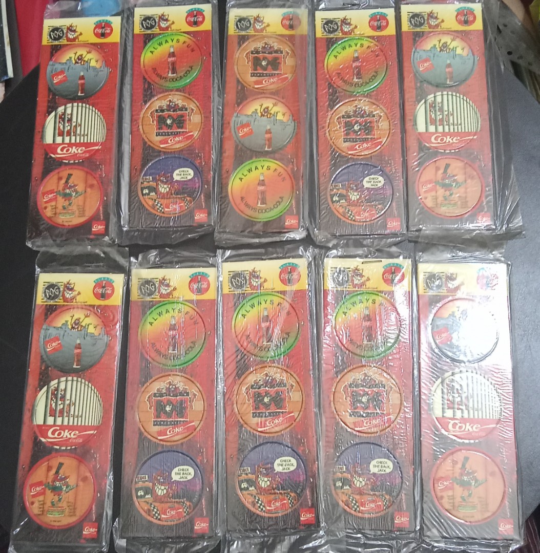 Vintage Coca Cola Pogs, Hobbies & Toys, Memorabilia & Collectibles ...