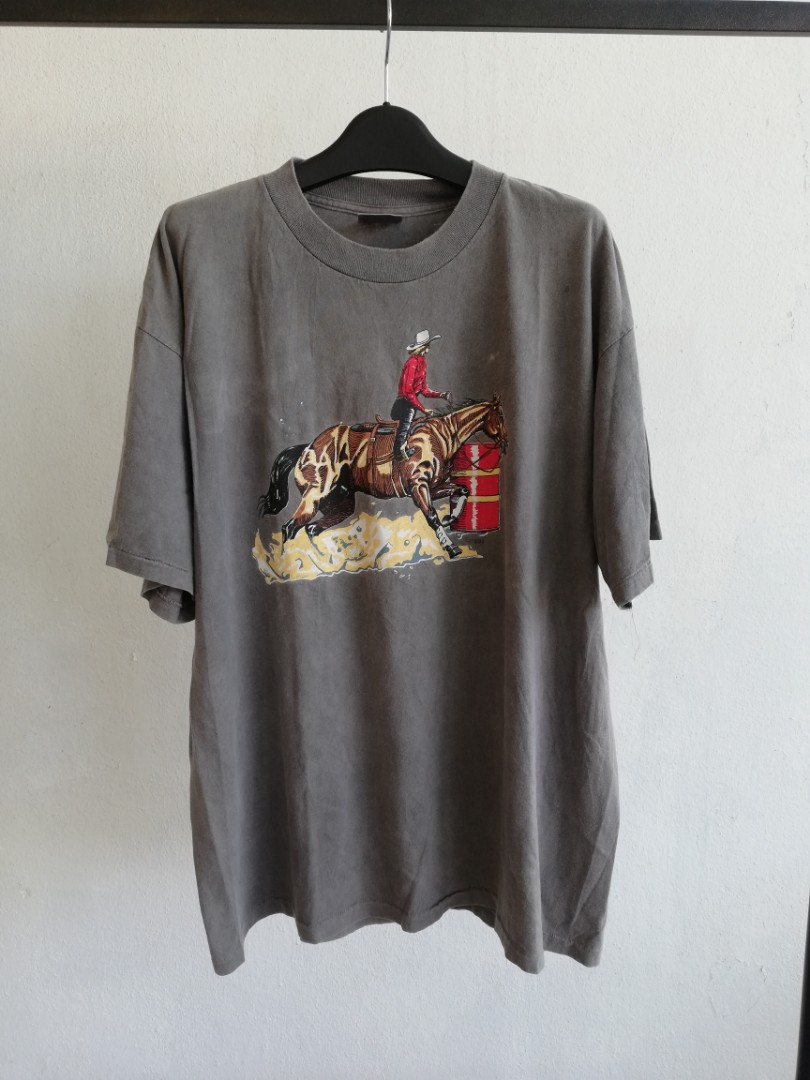 Vintage Horse Kuda Cowboy, Men's Fashion, Tops & Sets, Tshirts & Polo ...