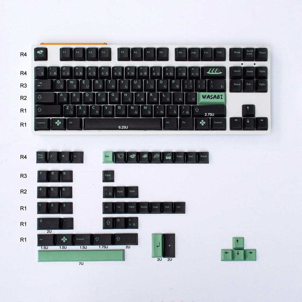 Wasabi PBT Cherry Profile Keycaps, Computers & Tech, Parts ...