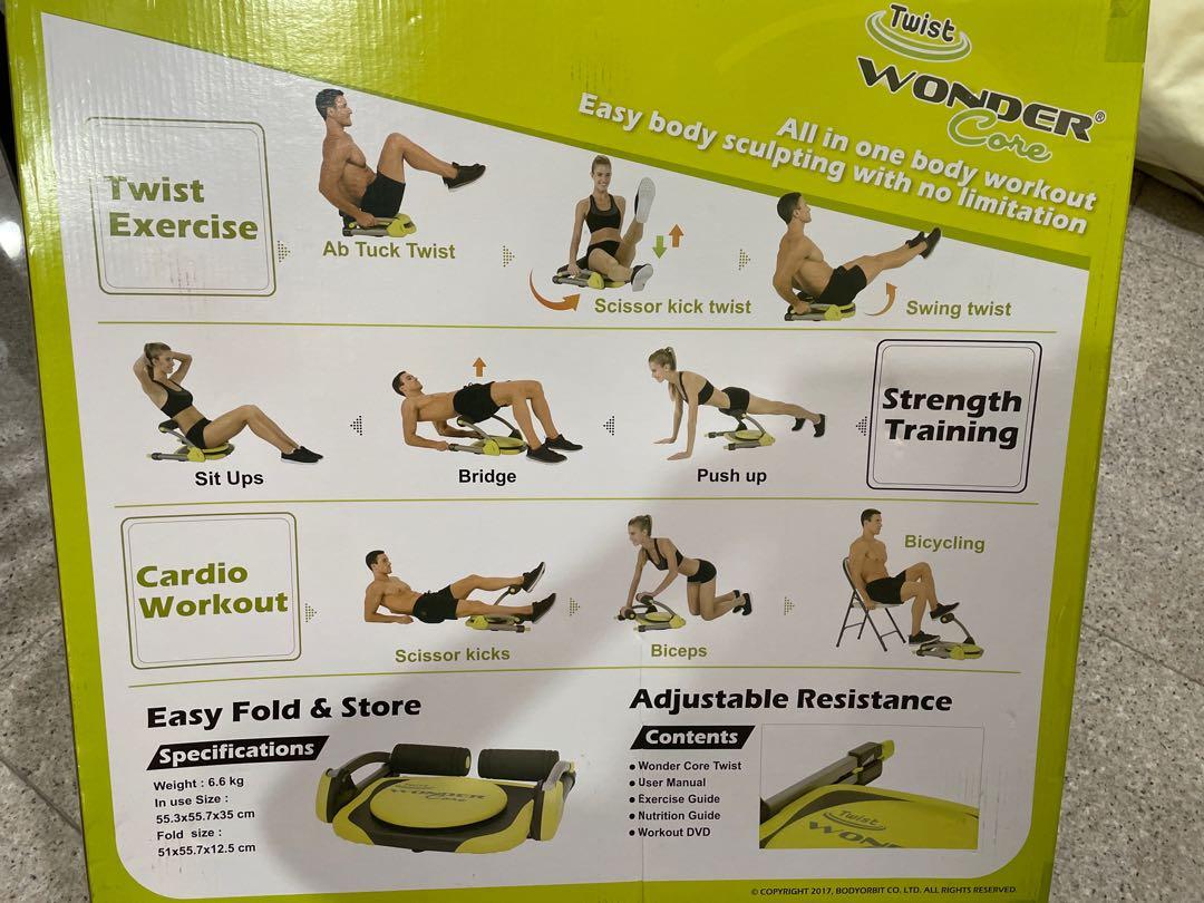 Wonder Core (Twist), Sports Equipment, Exercise & Fitness, Toning ...
