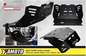 Honda CRF300L Yamoto Heavy Duty Skid Bash Plate- Black, Motorcycles ...