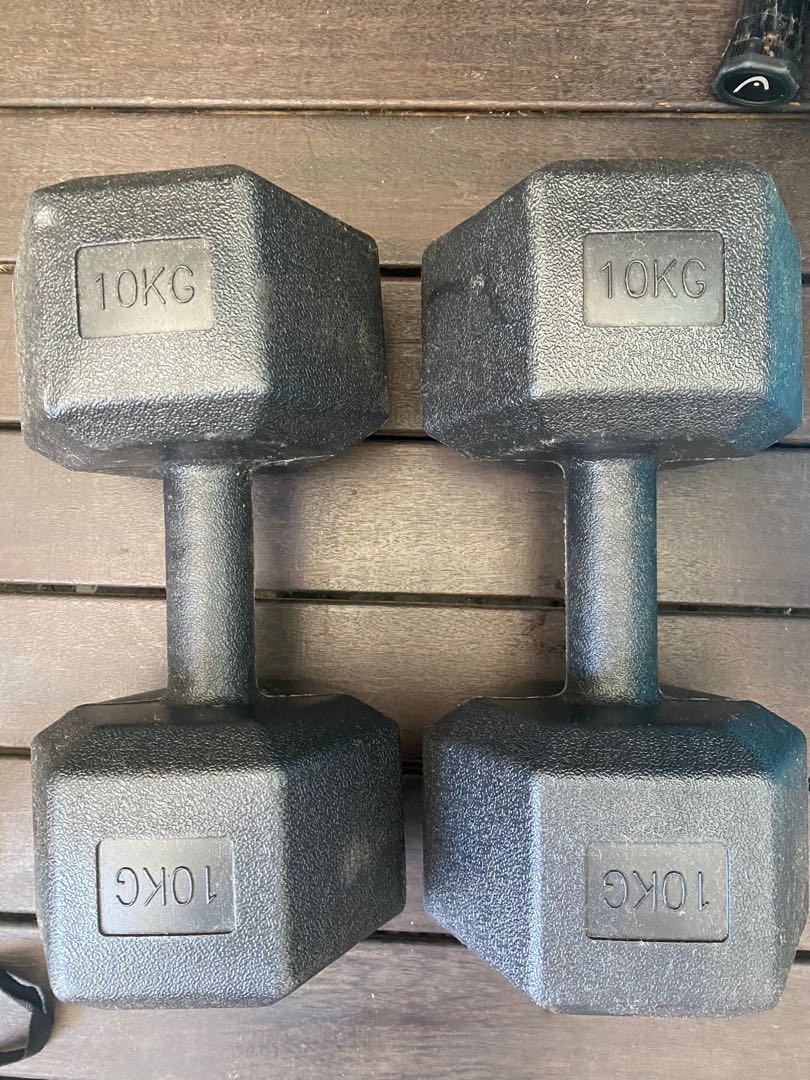 10 kg weights, Sports Equipment, Exercise & Fitness, Weights ...