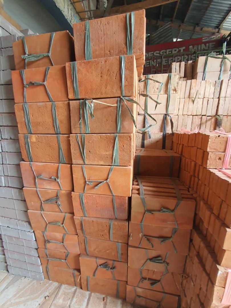 1X4X8 INCHES ANTIQUE BROWN AND 3/4X4X8 INCHES VIGAN RED BRICKS ...