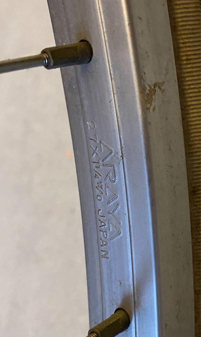 Araya wheels rims including tires 27x1 1/4, Sports Equipment, Bicycles ...