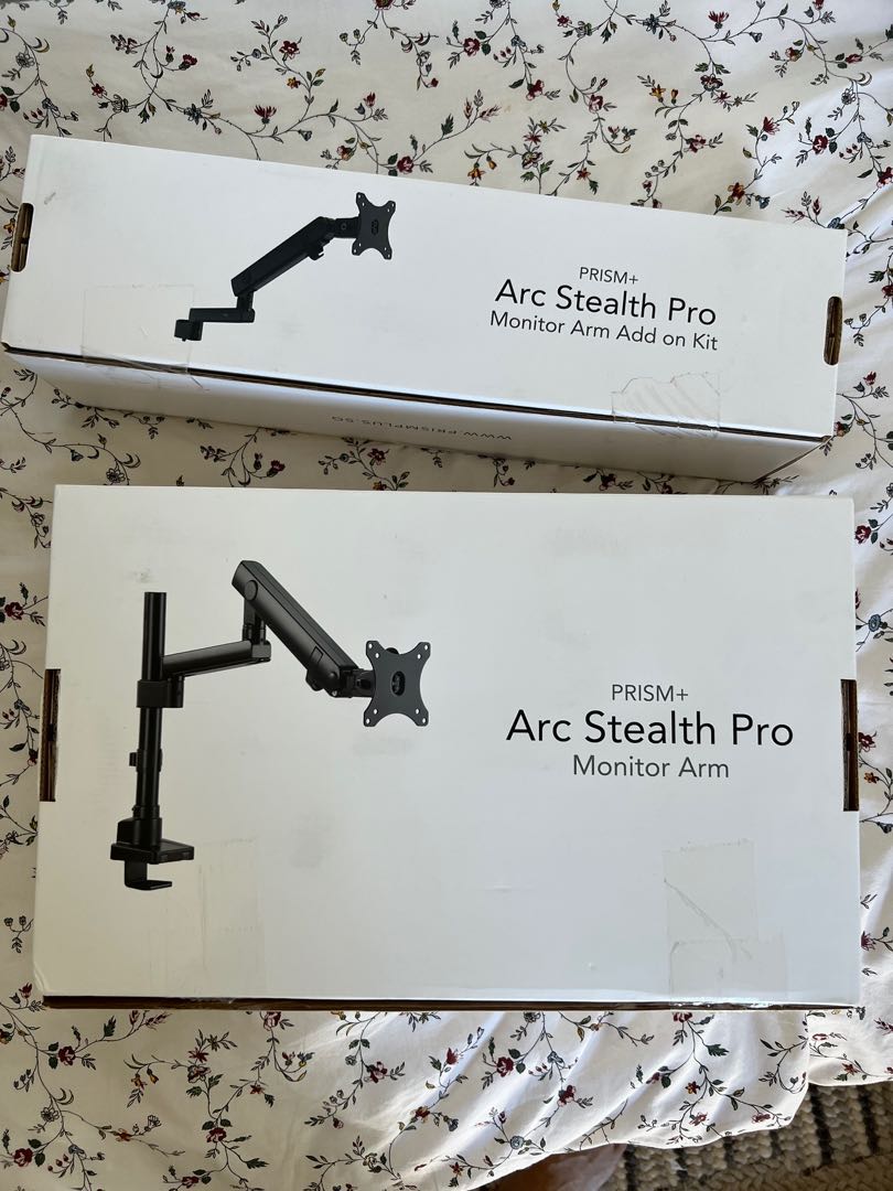 Arc Stealth Pro monitor arm kit, Computers & Tech, Parts & Accessories ...