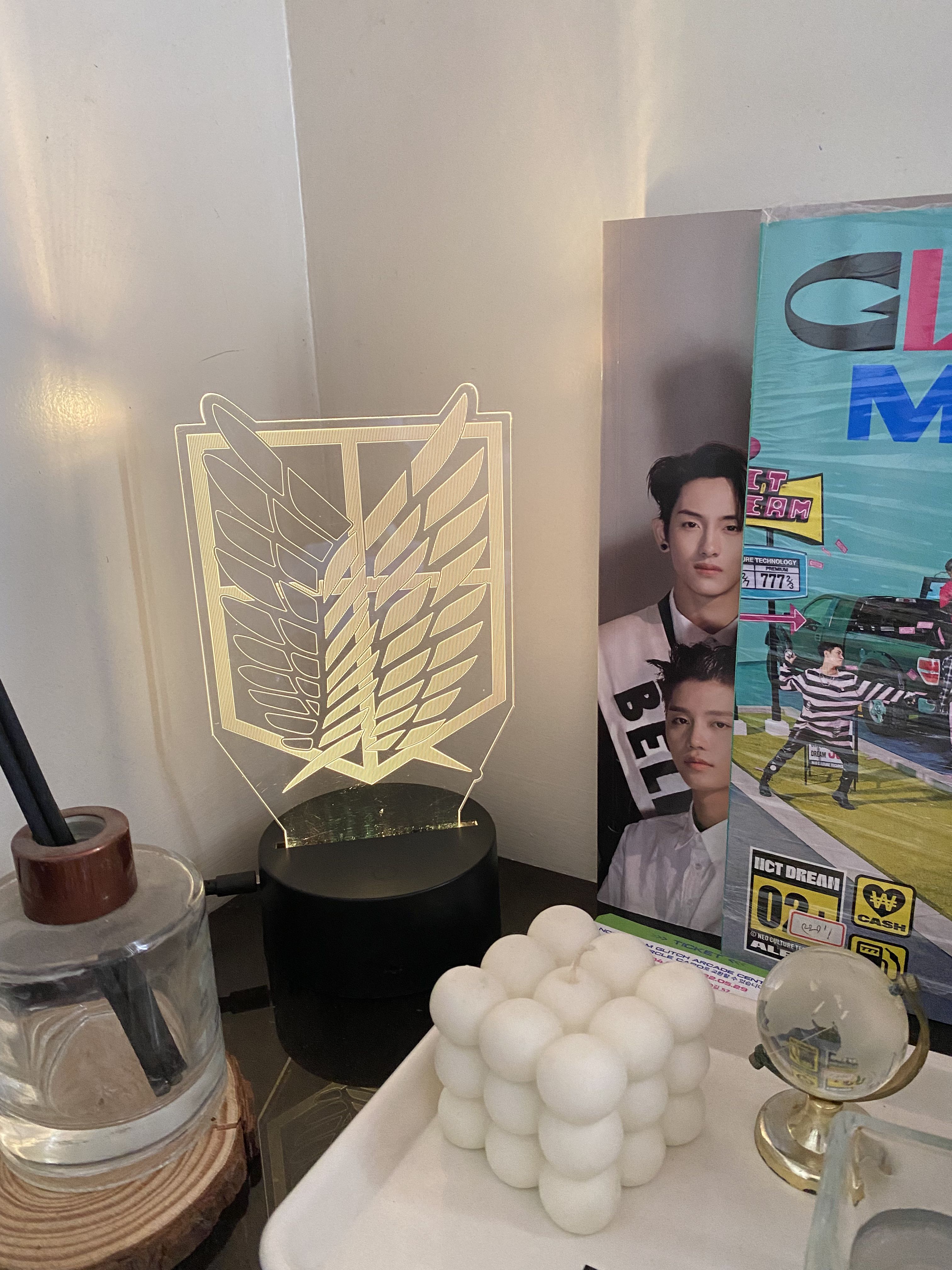 Attack On Titan AOT Night Light Mood Lamp, Furniture & Home Living ...