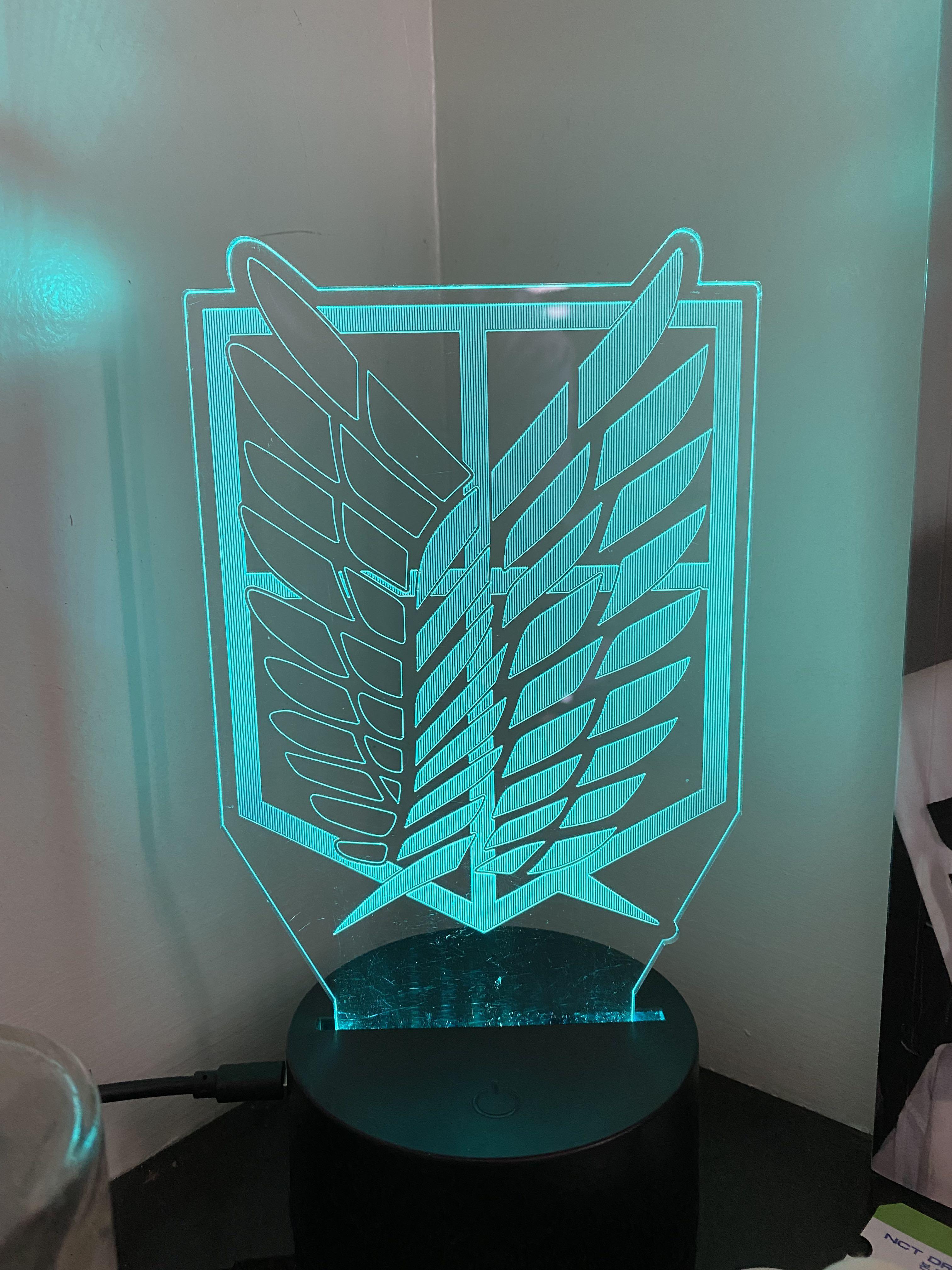 Attack On Titan AOT Night Light Mood Lamp, Furniture & Home Living ...