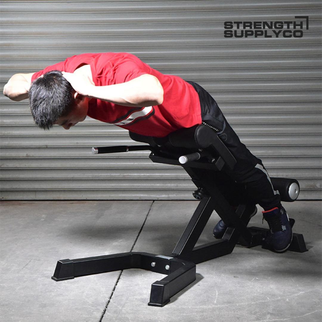 Back Hyperextension Bench Machine Extension Strength and Conditioning ...