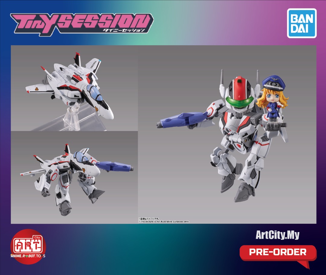 Bandai - Tiny Session Macross - VF-25F Messiah Valkyrie - Alto Use with Sheryl, Hobbies & Toys ...