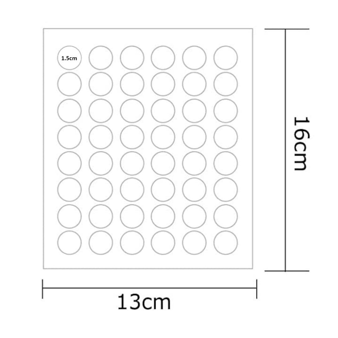 Basic Dots Colourful 1.5cm Round Sticker Sheets - Emoji - Colorful ...