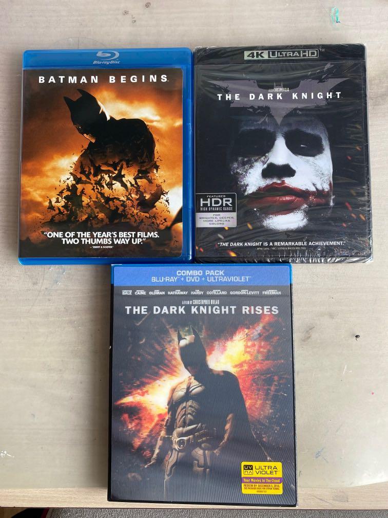 Batman Trilogy Blu Ray for Sale, Hobbies & Toys, Music & Media, CDs ...