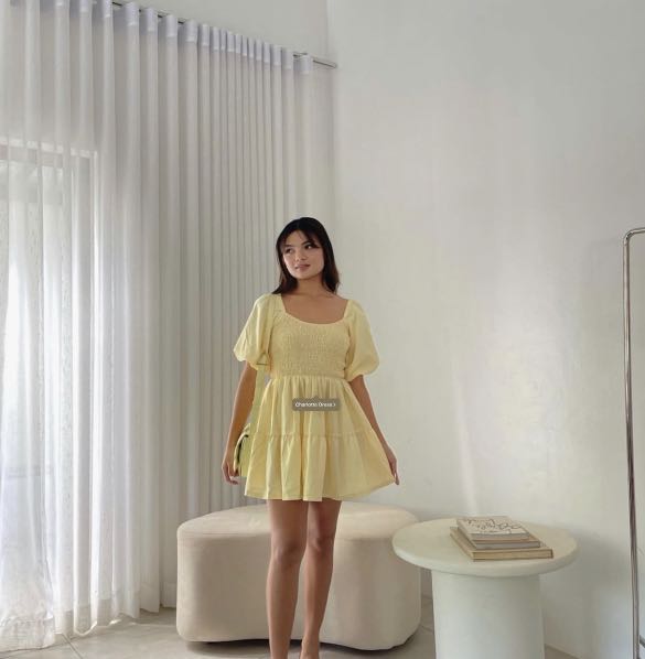 Suzy Clothing Charlotte Dress in Yellow, Women's Fashion, Dresses ...