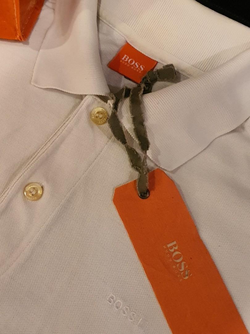 BOSS Hugo Boss Mens Muscle White Polo Shirt (S) and Sling Bag in ...