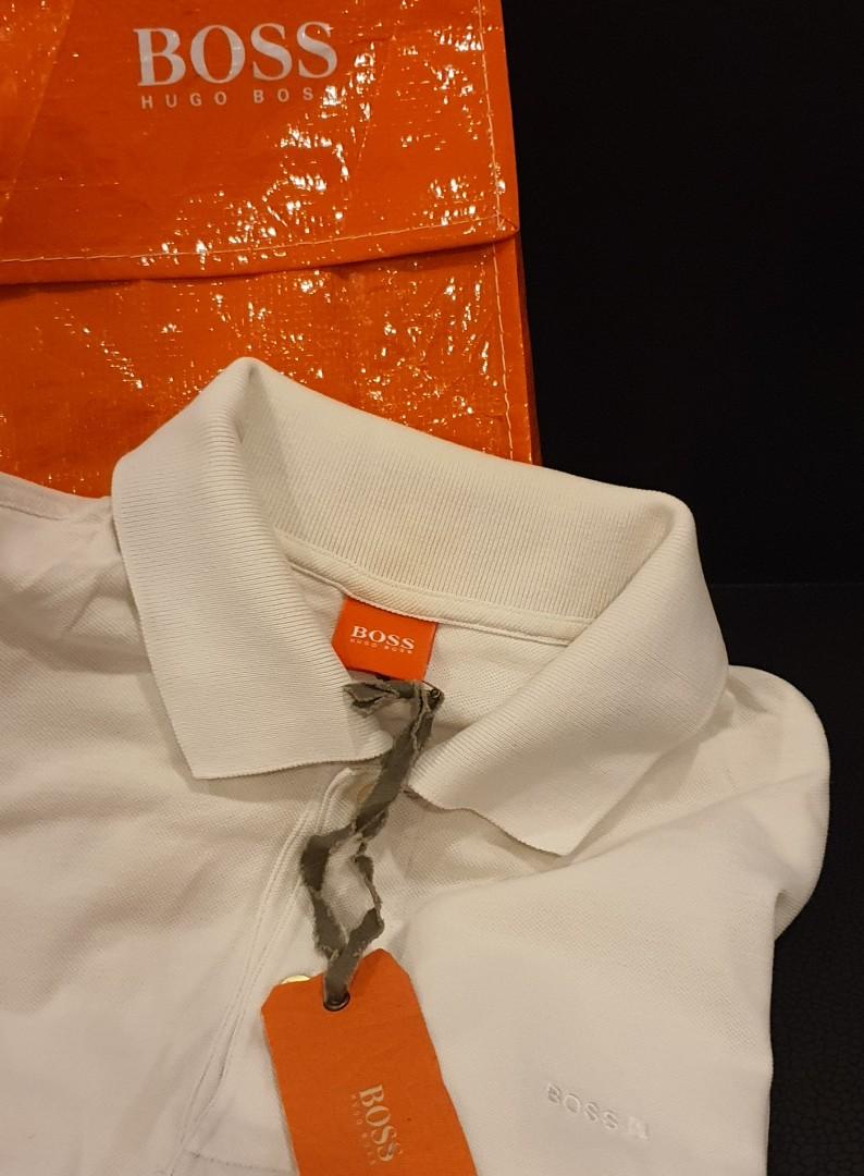 BOSS Hugo Boss Mens Muscle White Polo Shirt (S) and Sling Bag in ...