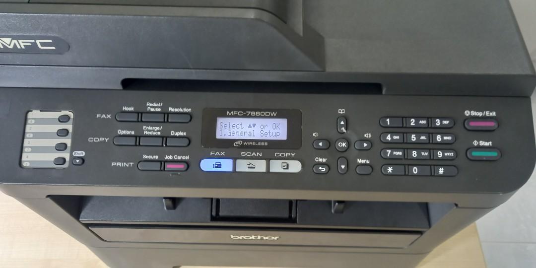 Brother laser printer MFC-7860DW, Computers & Tech, Printers, Scanners ...