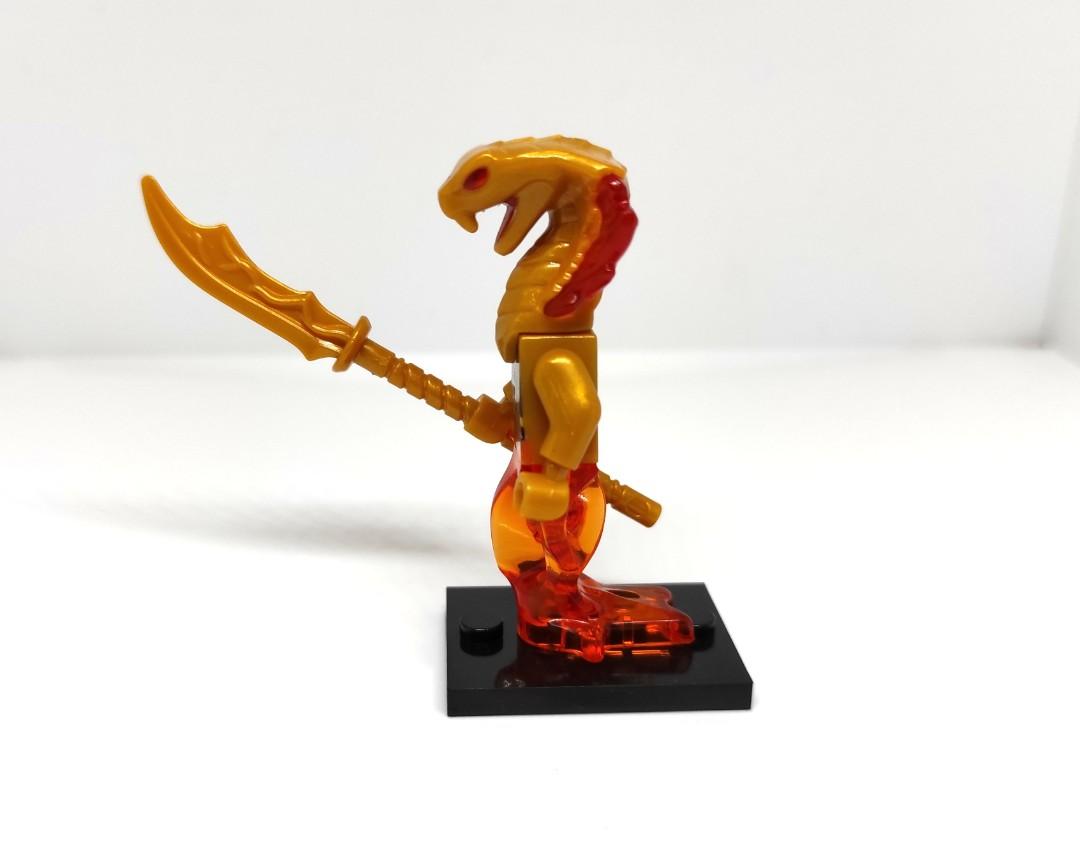 Building Blocks Ninjago Gold Pyro Snake Minifigure (Lego Compatible ...