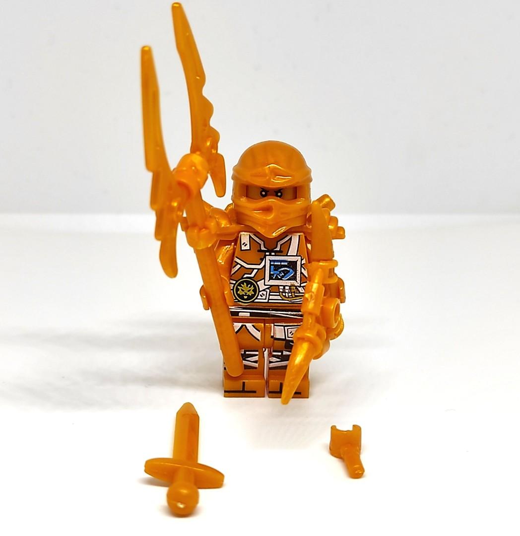 Building Blocks Ninjago White Ninja Golden Minifigure (Lego Compatible ...