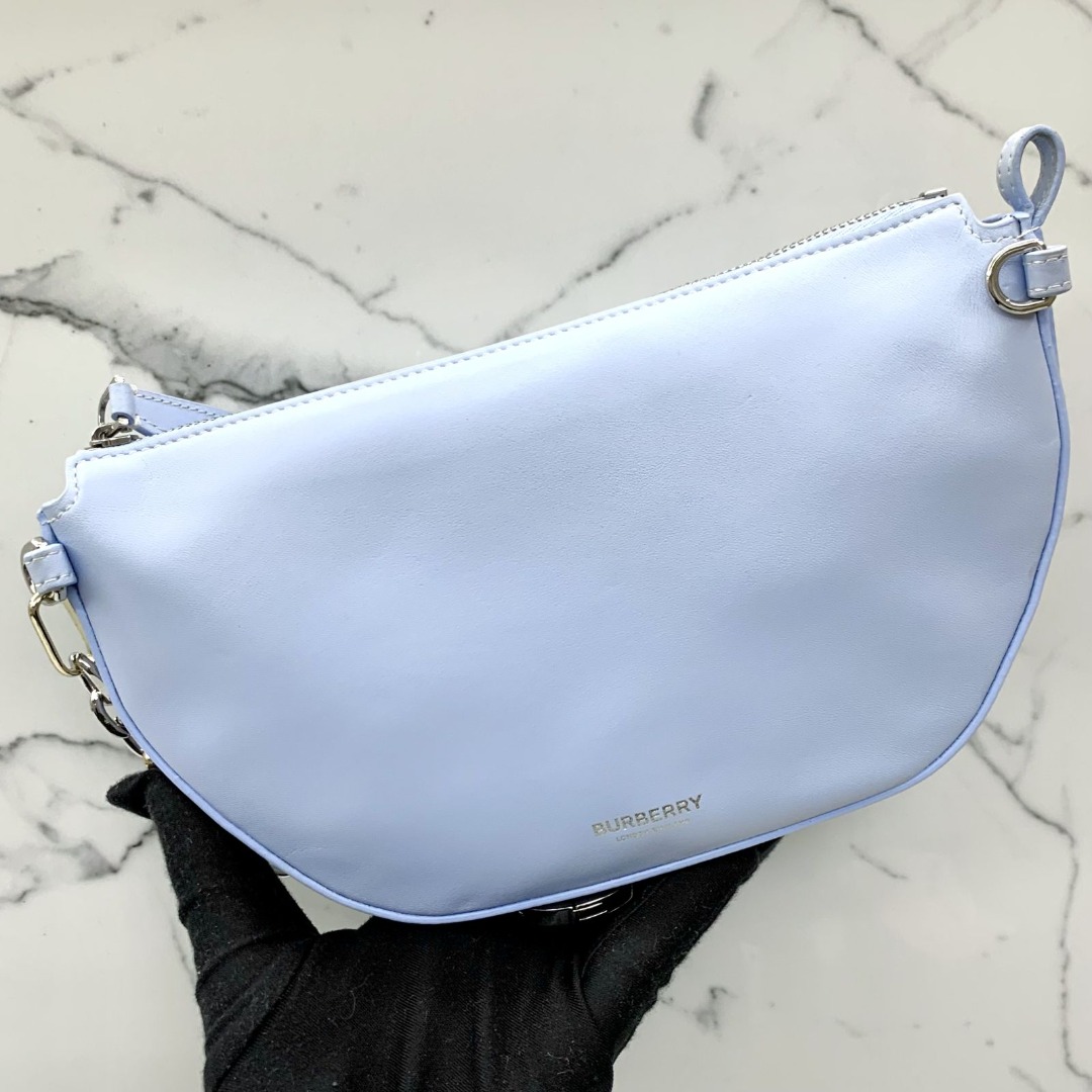 BURBERRY BABY BLUE MINI OLYMPIA 2WAY CLUTHCH BAG 227017893, Women's ...