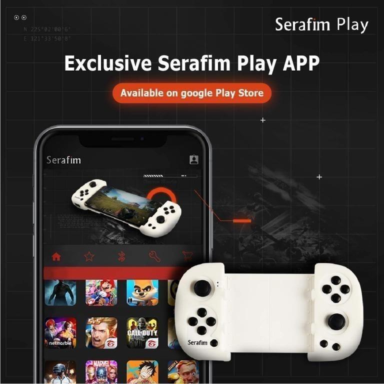 [C4061] Serafim S1 Bluetooth Mobile game controller, joystick, gamepad with Macro, Turbo, Button ...