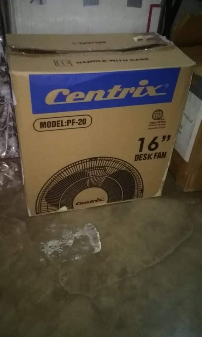 Centrix Desk Fan 16" Model PF-20, TV & Home Appliances, Other Home Appliances on Carousell