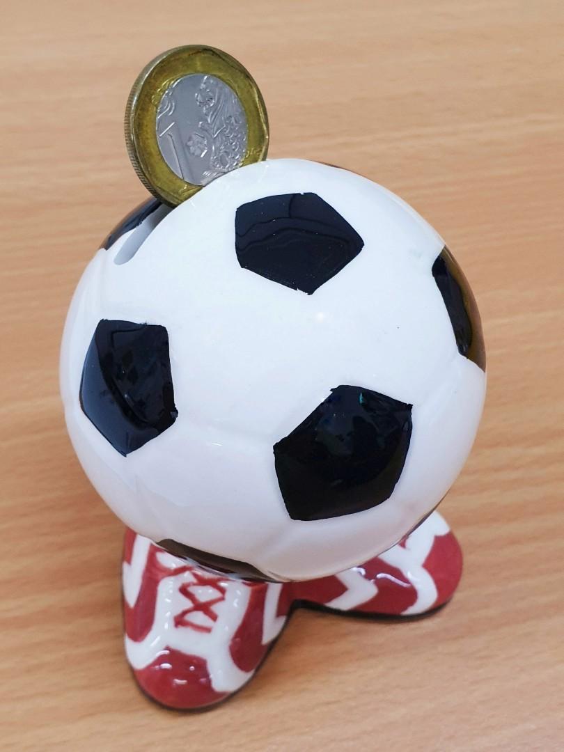 Ceramic Football coin bank, Everything Else on Carousell