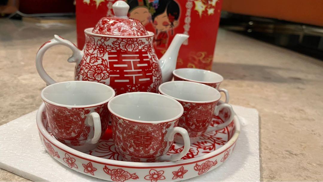 Chinese wedding tea ceremony tea set, Furniture & Home Living ...