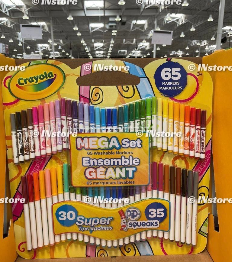 Crayola Mega Set Washable Markers 65ea, 興趣及遊戲, 手作＆自家設計, 文具及工藝 - 畫作及印刷品 ...