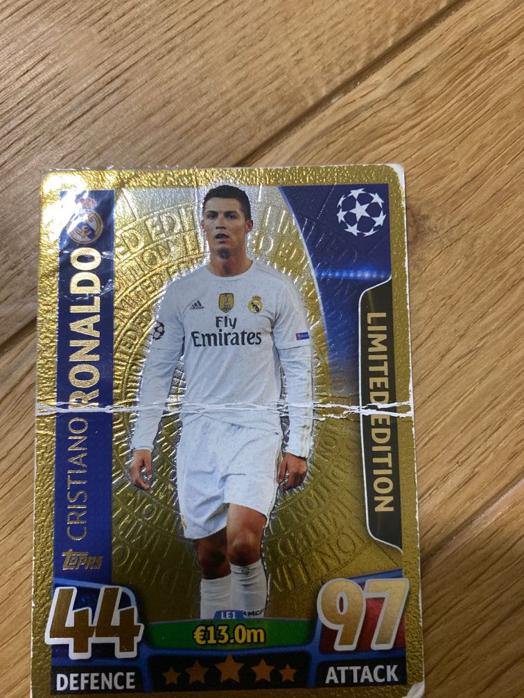 Cristiano Ronaldo rare gold limited edition, Hobbies & Toys ...
