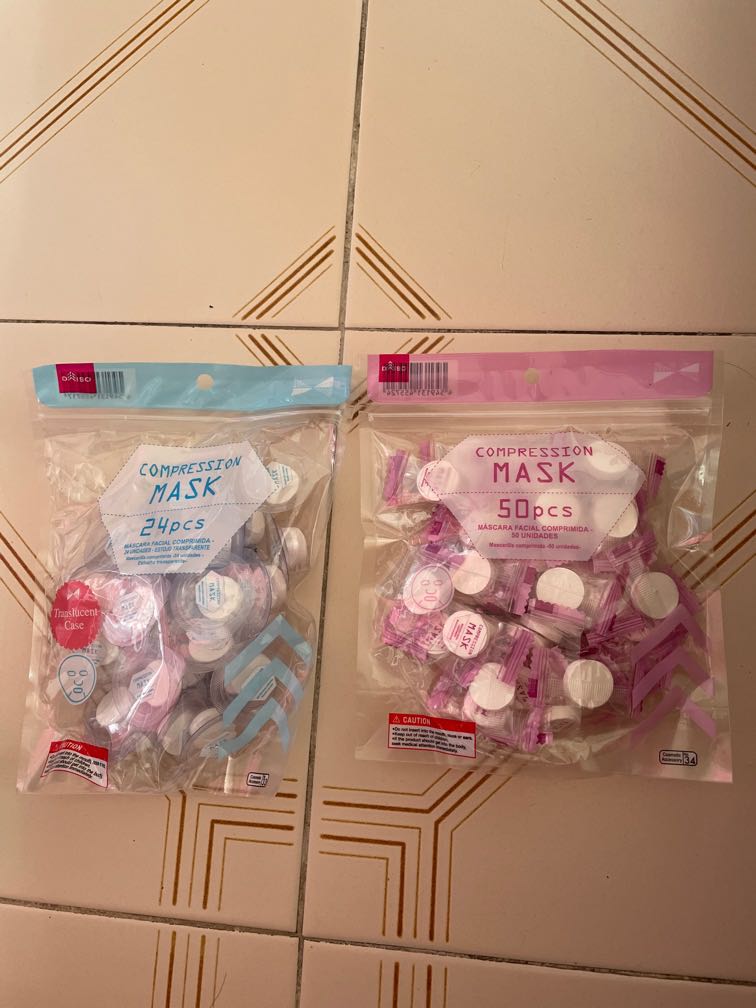 Daiso Compression Mask, Beauty & Personal Care, Face, Face Care on Carousell
