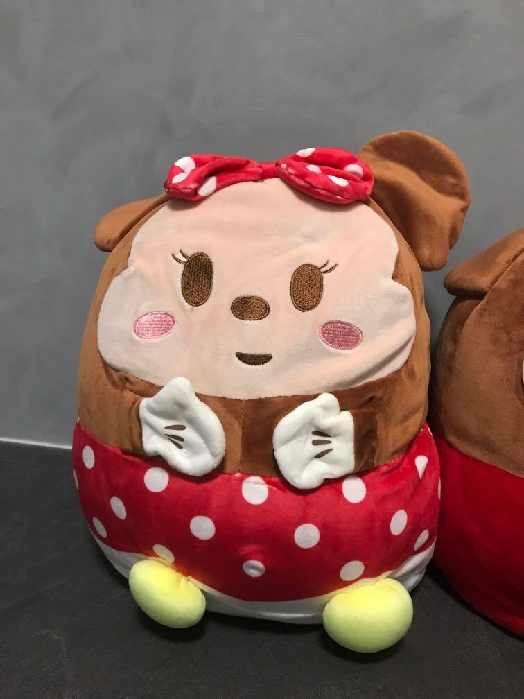 Disney Mickey and Minnie Mouse marshmallow Mochi super soft plushie ...