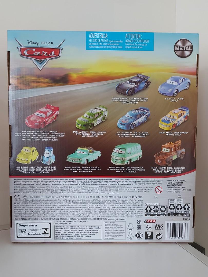 Disney Pixar Cars 10-Pack 1:55 scale die-cast metal vehicles, 興趣及遊戲, 玩具 ...