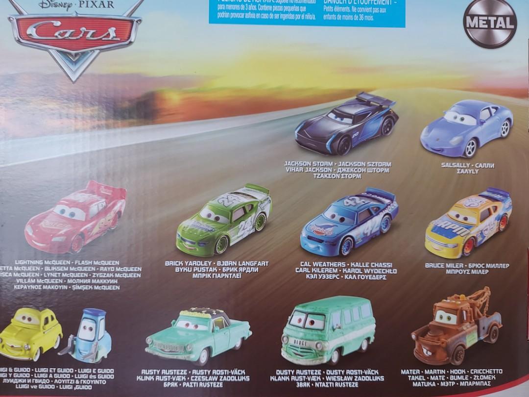 Disney Pixar Cars 10-Pack 1:55 scale die-cast metal vehicles, 興趣及遊戲, 玩具 ...