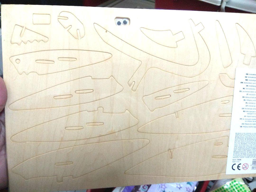 DIY Wooden Shark, Hobbies & Toys, Toys & Games on Carousell