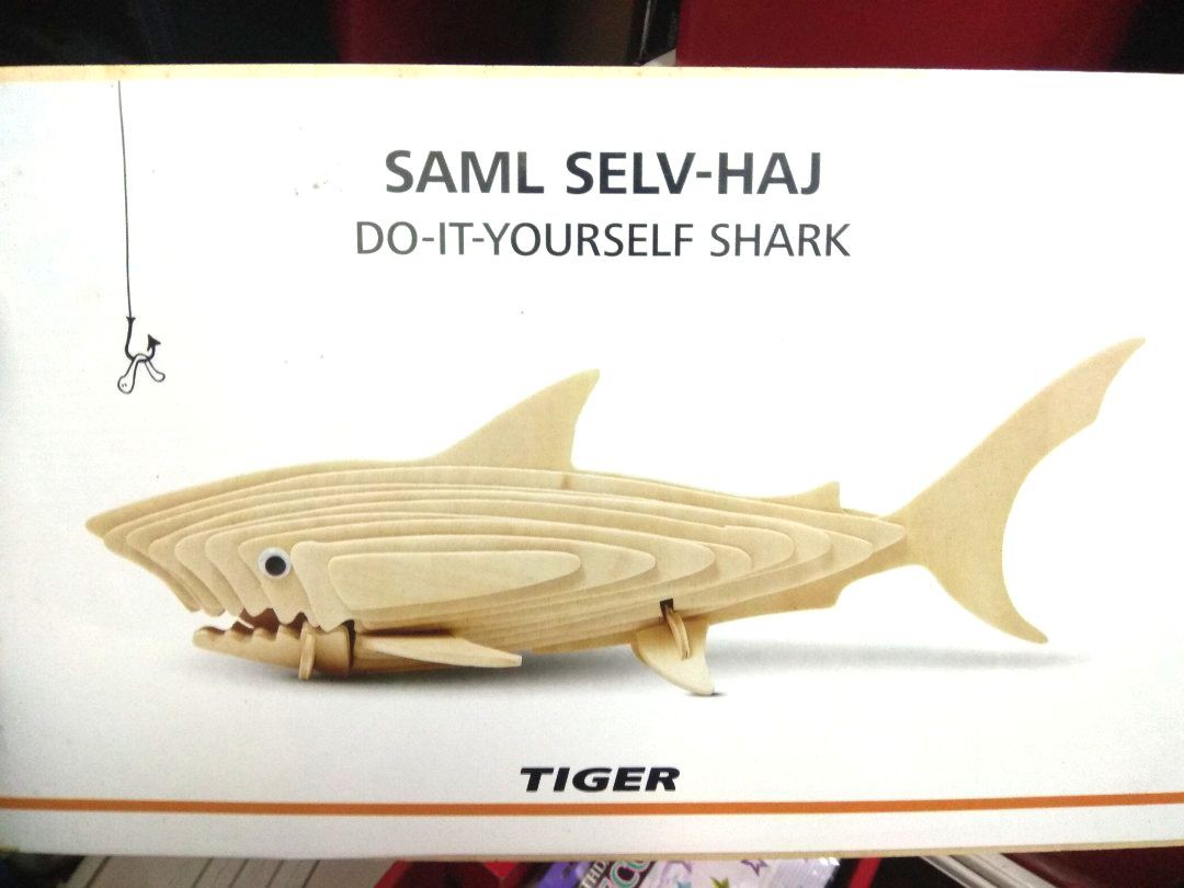 DIY Wooden Shark, Hobbies & Toys, Toys & Games on Carousell