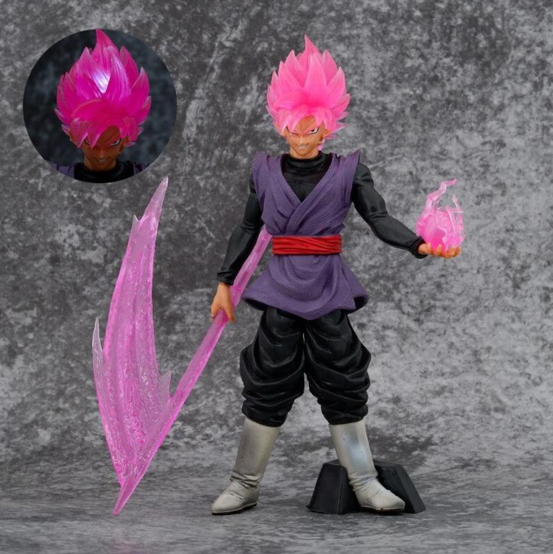 Dragon Ball Super Saiyan Rose Goku Black Zamasu LED 24cm PVC ...
