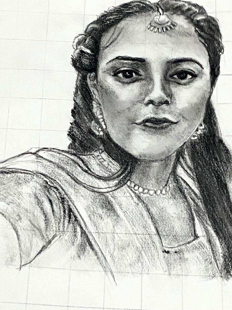 Drawing portrait pencil drawing program, 興趣及遊戲, 手作＆自家設計, 文具及工藝 - 畫作及印刷品 ...