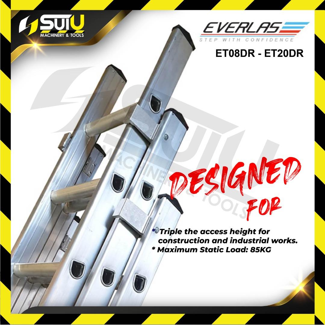 EVERLAS ET15DR 34 Rung Nos 10468MM Heavy Duty Aluminium Triple ...