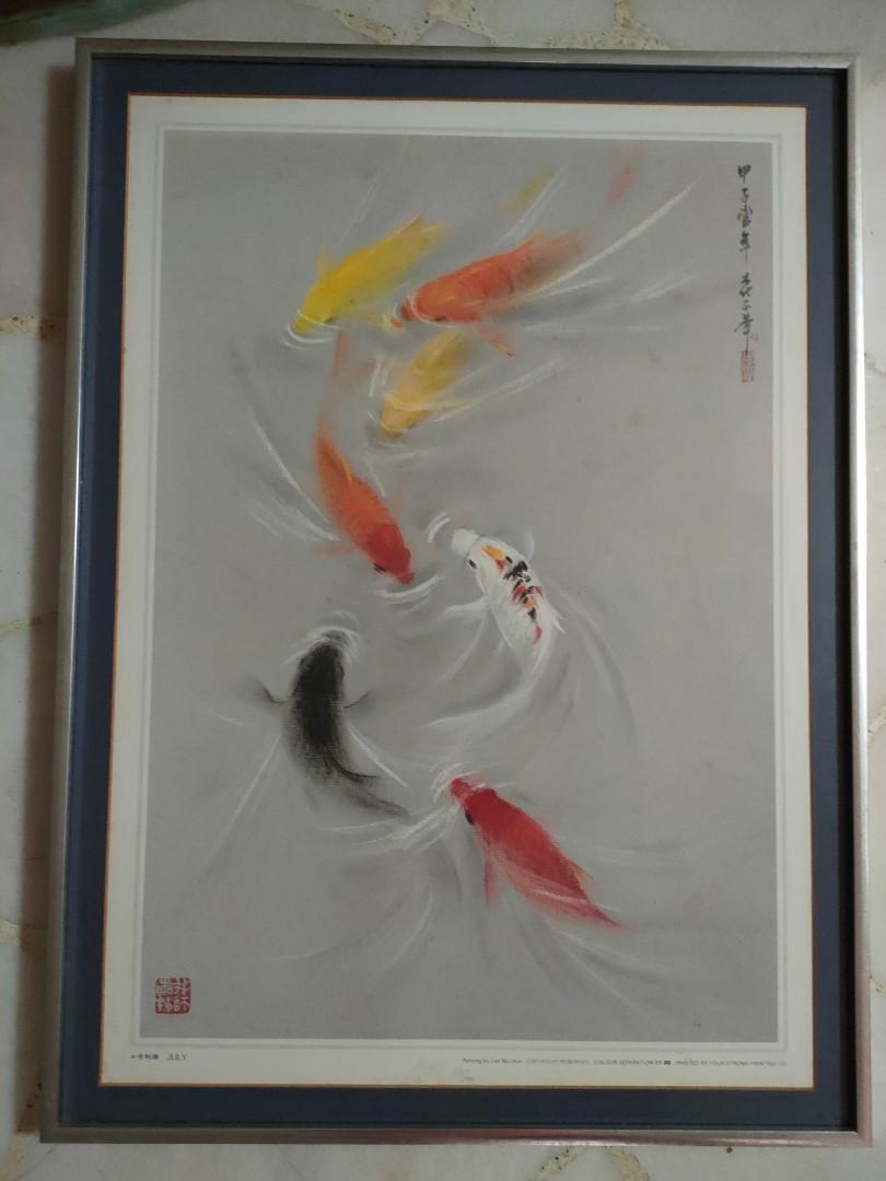 Fish fainting by lim mu hui, Furniture & Home Living, Home Decor ...