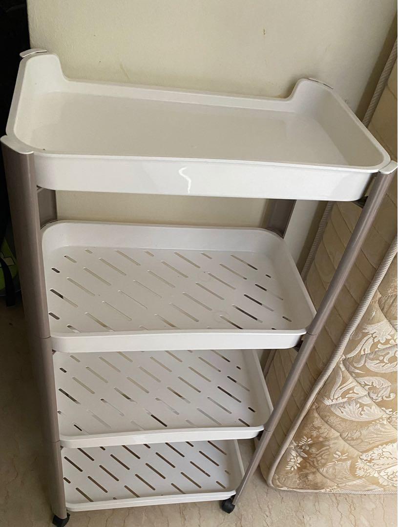 Four tier tray with wheels in very good condition, Furniture & Home ...