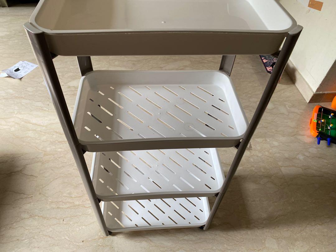 Four tier tray with wheels in very good condition, Furniture & Home ...