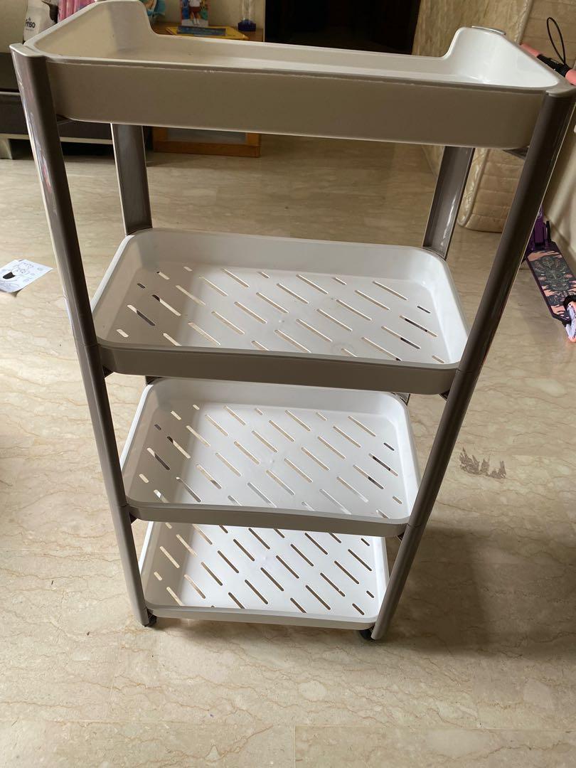 Four tier tray with wheels in very good condition, Furniture & Home ...