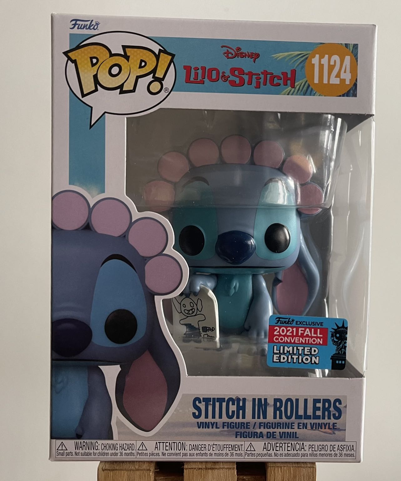 Funko POP! #1124 Stitch in Rollers 2021 Fall Convention (Lilo and ...