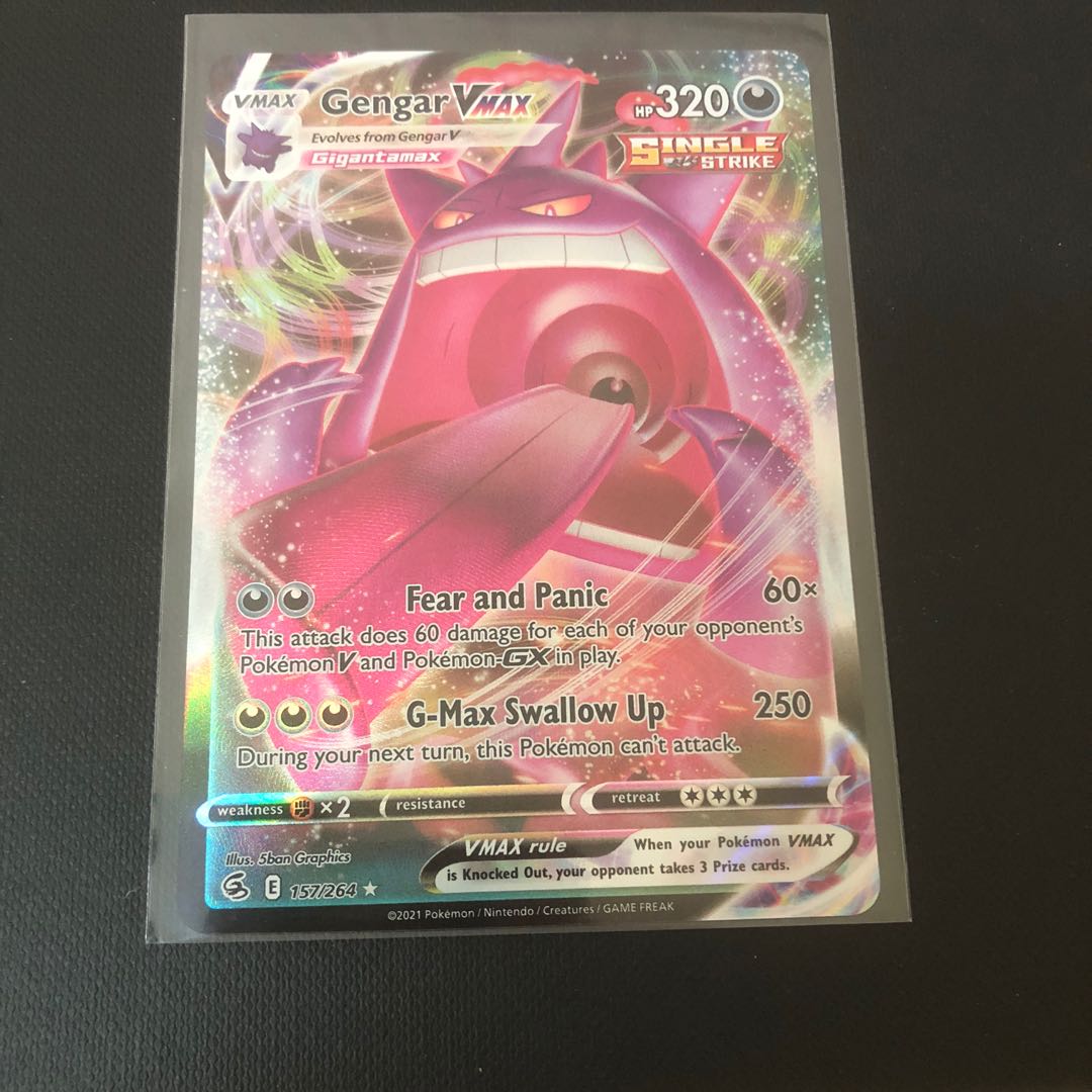 Gengar Vmax 157264 Fusion Strike Hobbies And Toys Toys And Games On Carousell