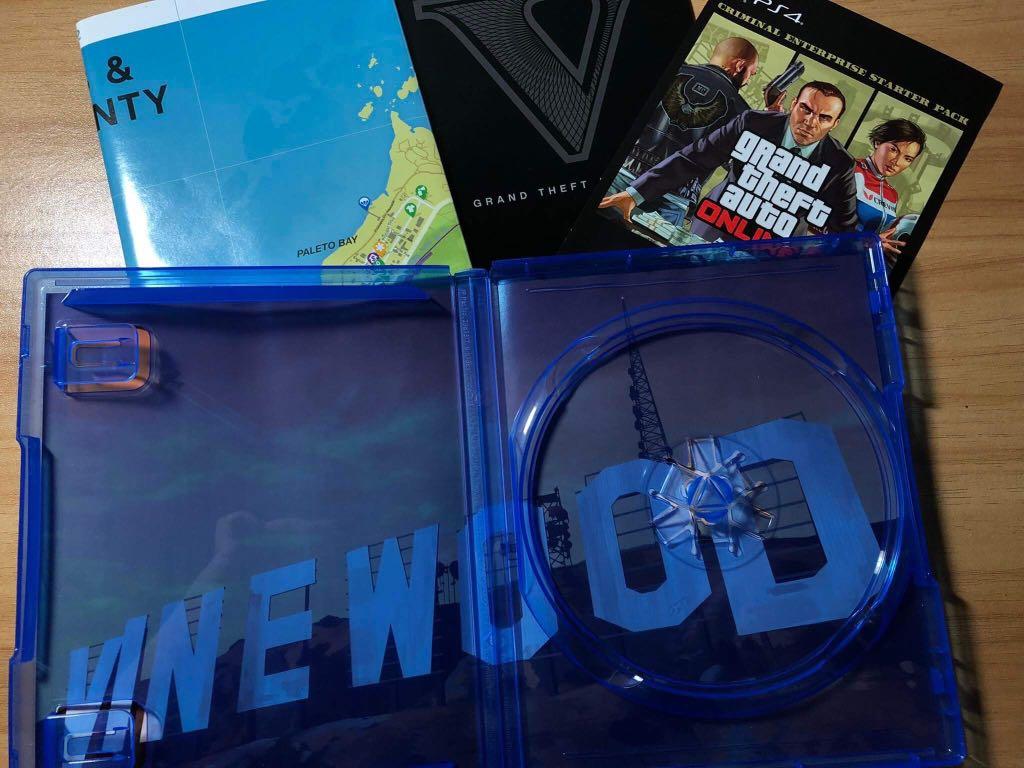 GTA V PREMIUM EDITION CASE ONLY WITH MAP AND UNUSED CODE, Video Gaming ...