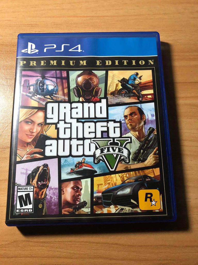 GTA V PREMIUM EDITION CASE ONLY WITH MAP AND UNUSED CODE, Video Gaming ...