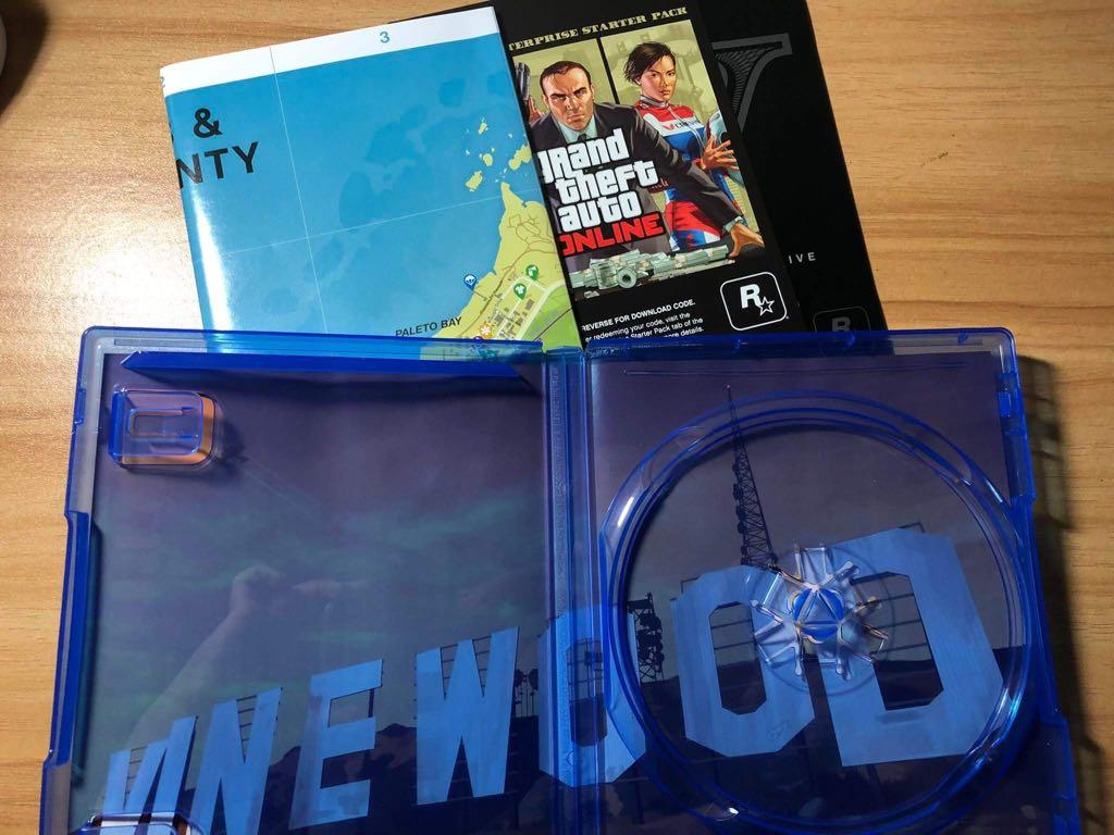 GTA V PREMIUM EDITION CASE ONLY WITH MAP AND UNUSED CODE, Video Gaming ...