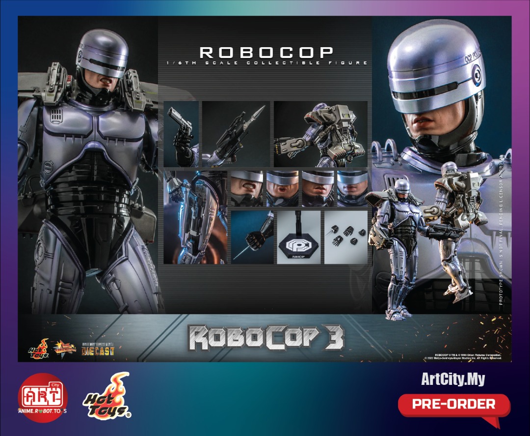 Hot Toys - RoboCop 3 - RoboCop - 1/6th Scale - Die Cast Collectible ...