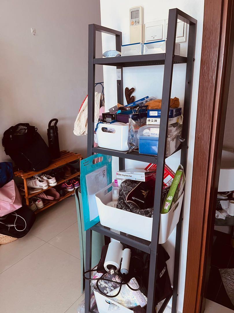 IKEA LERBERG Shelf unit / dark grey, Furniture & Home Living, Furniture ...