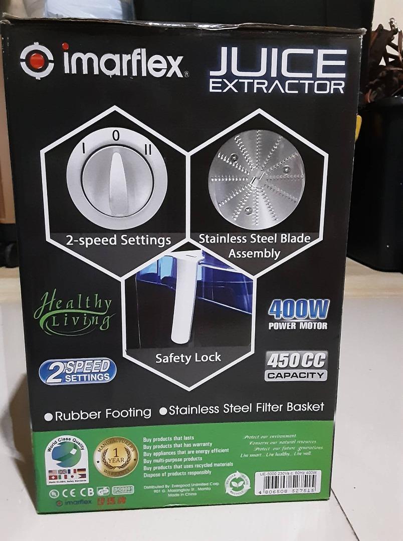 IMARFLEX JUICE EXTRACTOR IJE-5000 BLACK, TV & Home Appliances, Kitchen ...