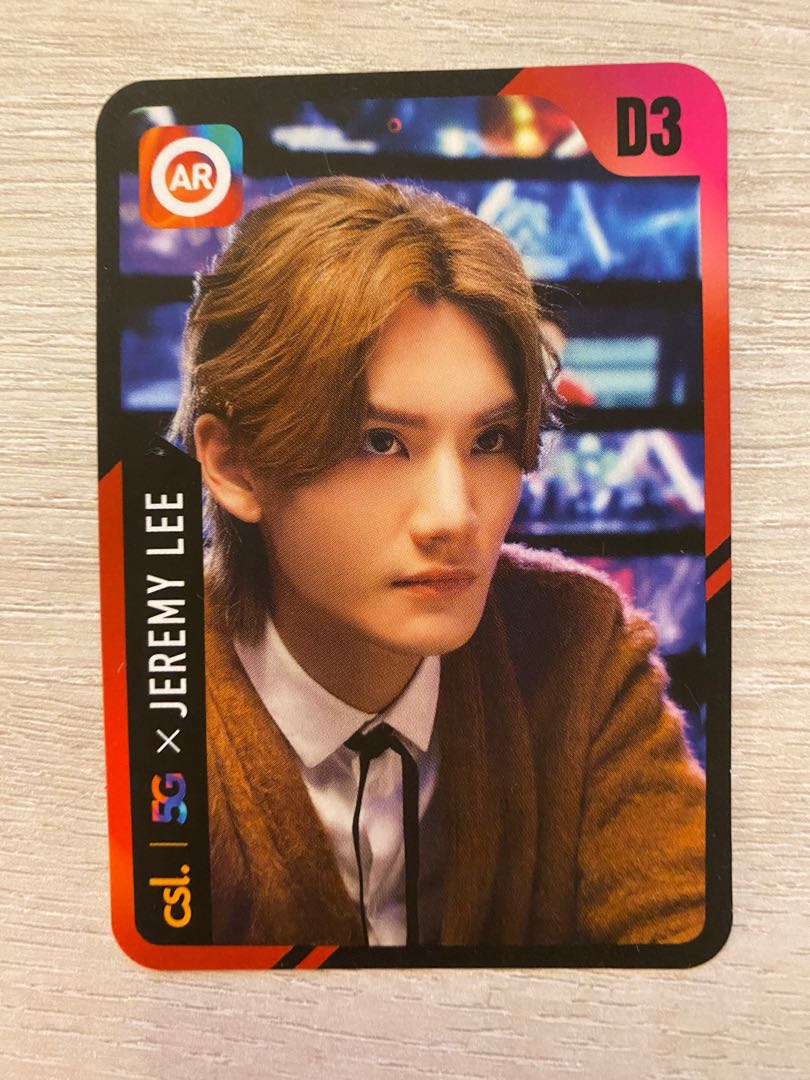 Jeremy CSL AR card, 興趣及遊戲, 收藏品及紀念品, 明星周邊 - Carousell